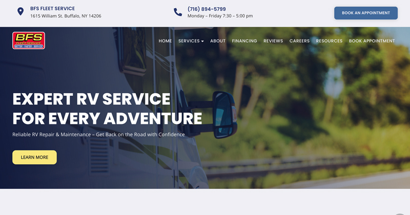 NYS RV Inspection Services | BFS Fleet Services Buffalo, NY
